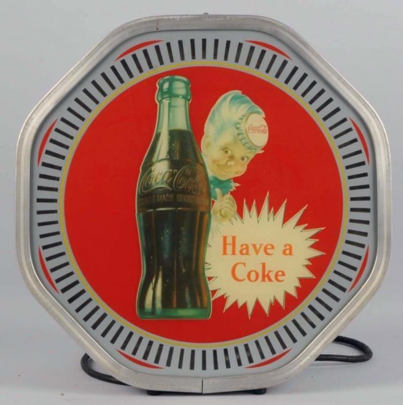1948 Coca-Cola Sprite Boy Lighted Spinner Sign Value & Price Guide