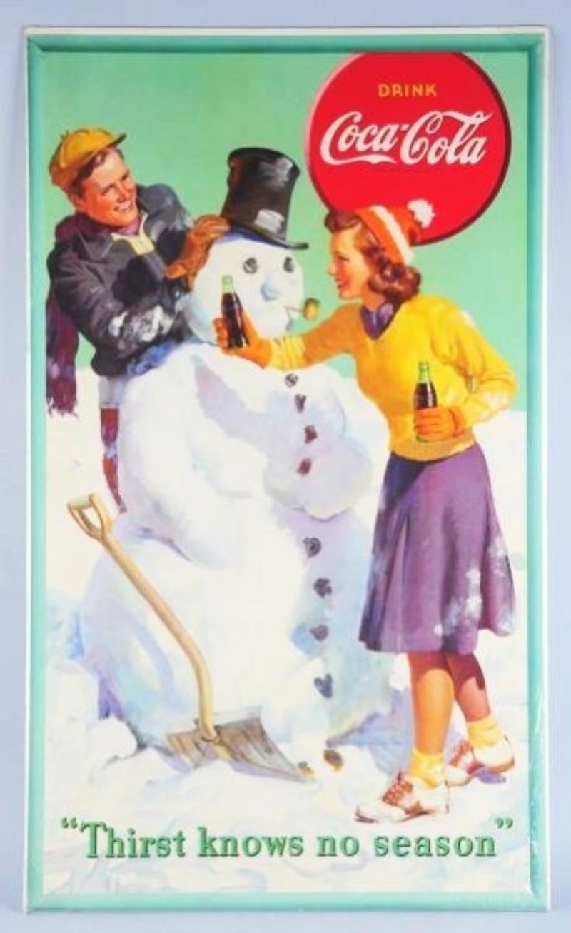 1942 Coca-Cola Belongs Large Poster Value & Price Guide