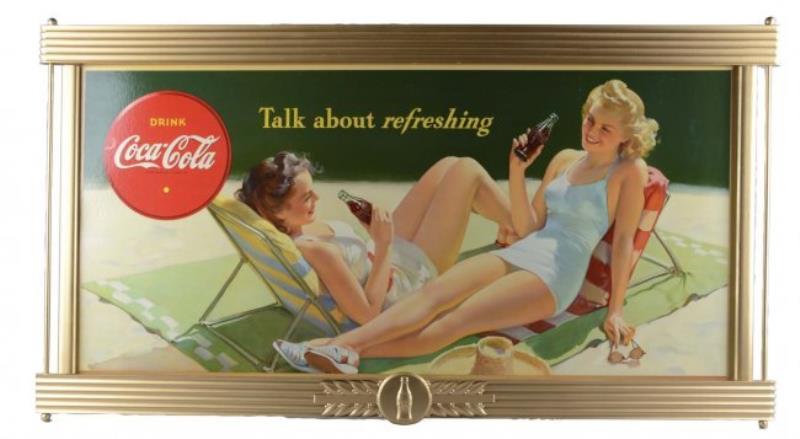 Large Coca Cola Advertising Poster In Frame Value & Price Guide