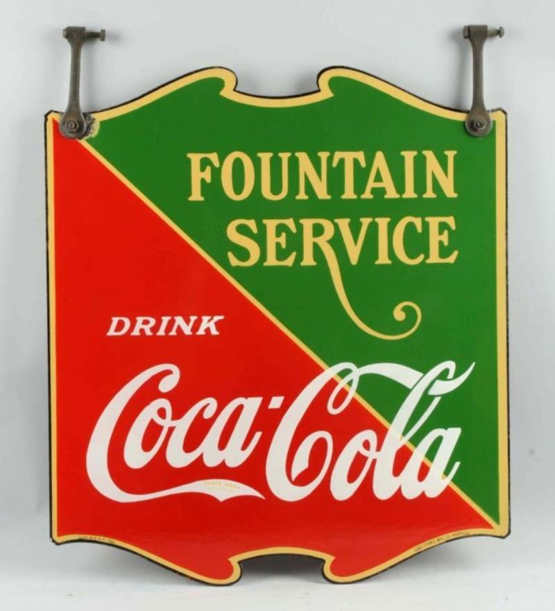 Beautiful 1930s Coca-Cola Porcelain Shield Value & Price Guide