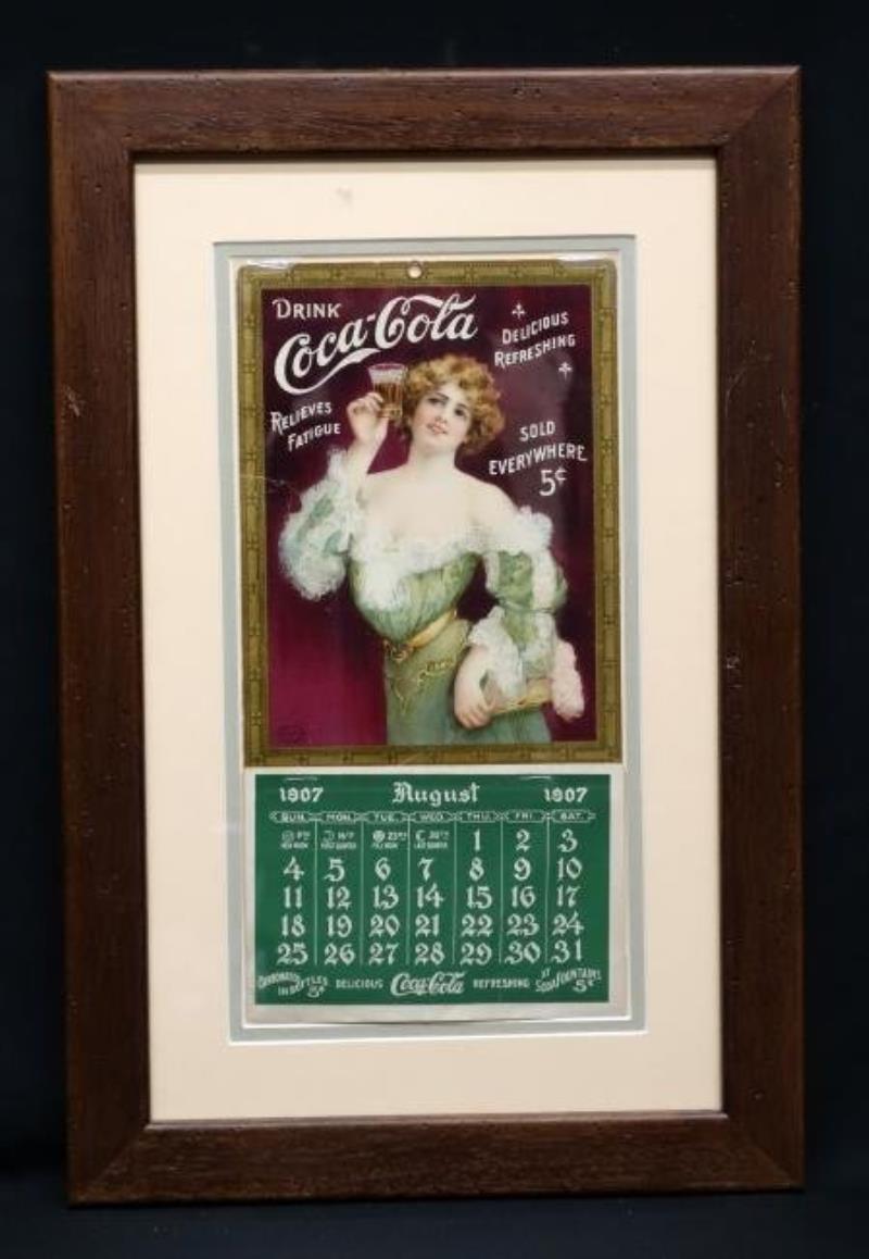 COCA-COLA 1907 CALENDAR Value & Price Guide