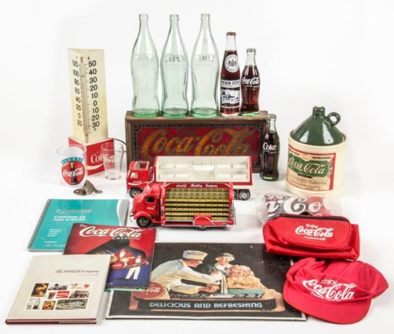 Collection of Coca Cola Bottle Items Value & Price Guide
