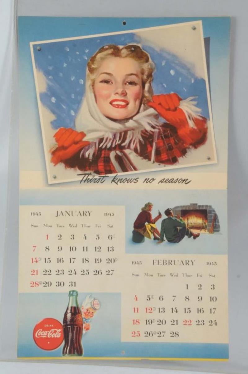 1957 Coca Cola Complete Calendar Value And Price Guide