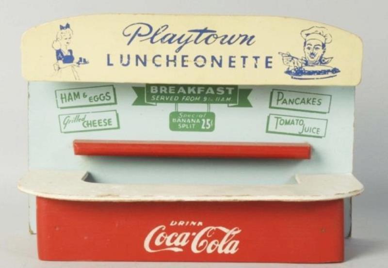 Coca-Cola Lunch Counter Signs (4), 1941 diecut paper Value & Price Guide