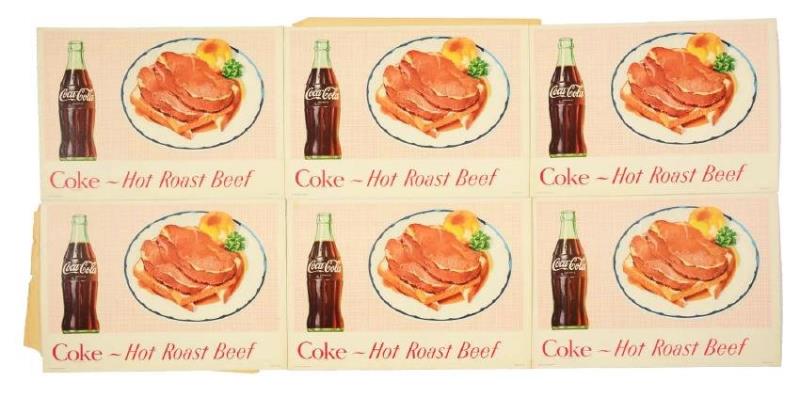 Coca-Cola diner signs (4) Roast Beef Sandwich 45 cents, Value & Price Guide
