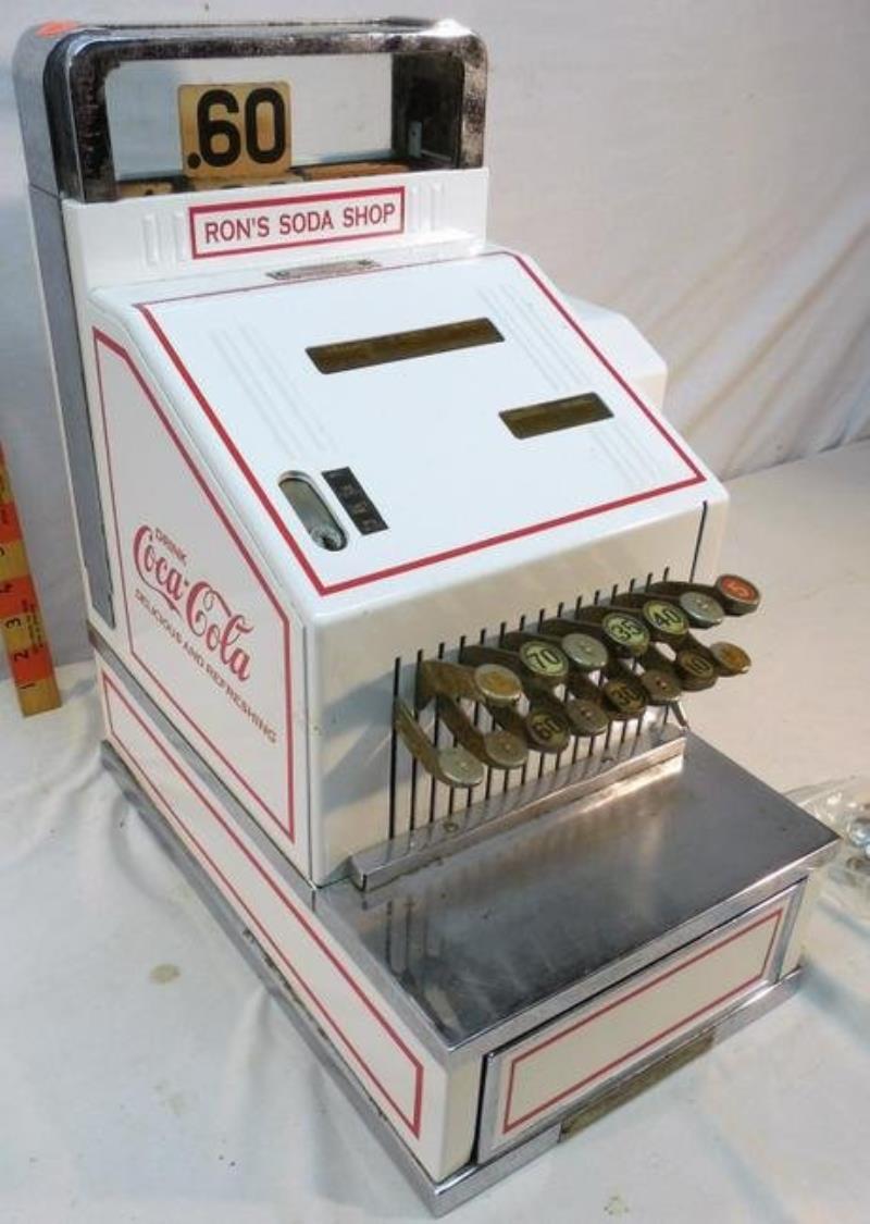 Coca-Cola cash register sign, electric light-up, metal Value & Price Guide