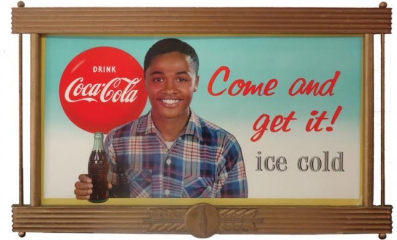 1956 COCA-COLA CARDBOARD CUT-OUT SIGN Value & Price Guide