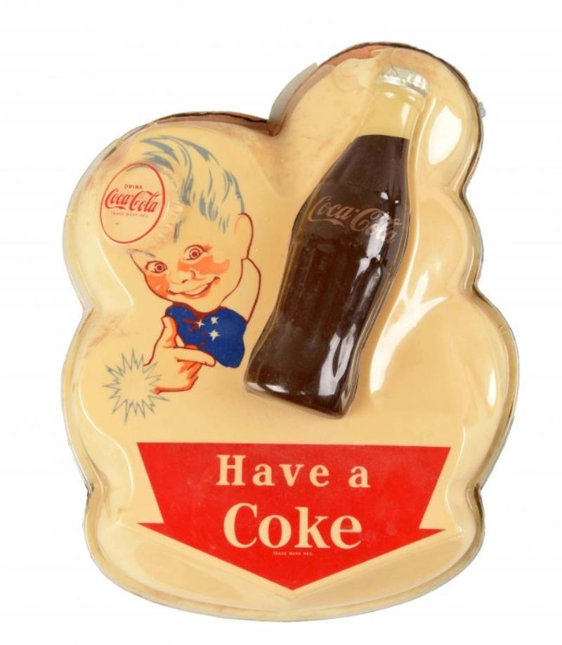 Diecut Coca - Cola Sprite Boy Plastic Light-Up Value & Price Guide