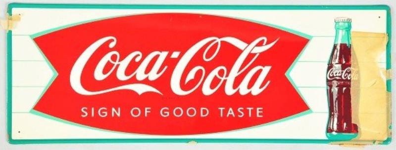 1920's Coca - Cola Embossed Tin Sign Value & Price Guide