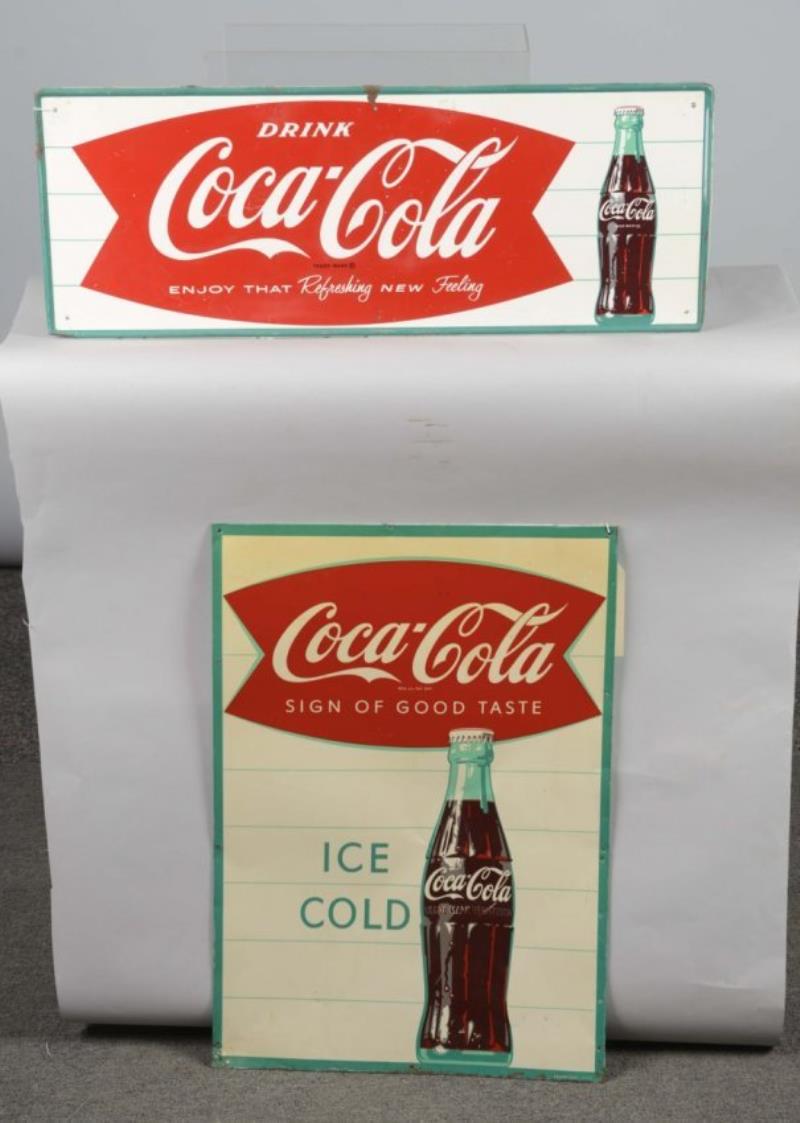 Coca Cola With Bottle Tin Signs Value & Price Guide