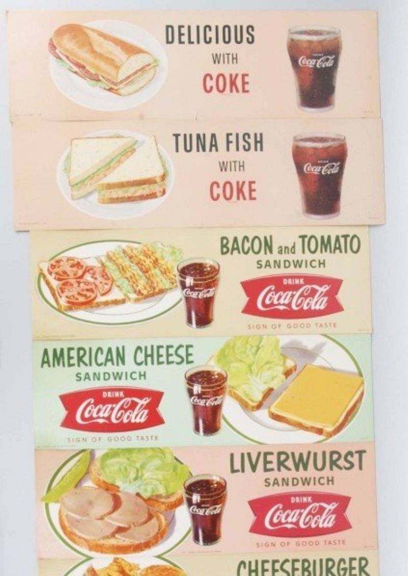 Cardboard Coca-Cola Menu Signs Value & Price Guide
