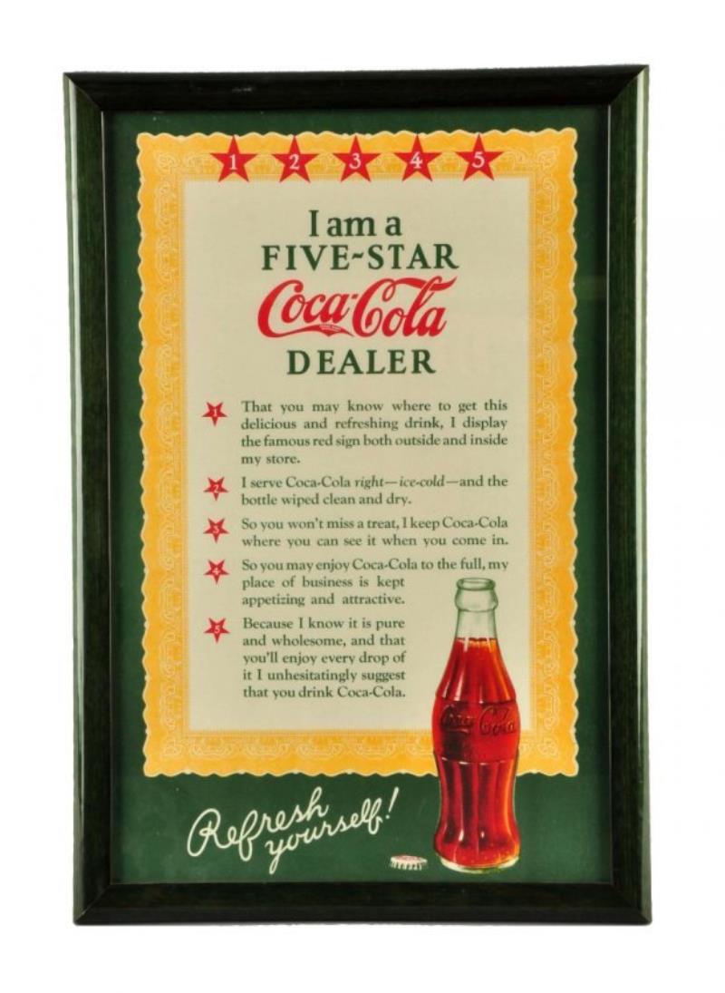 1920's Coca - Cola Cardboard Sign Value & Price Guide