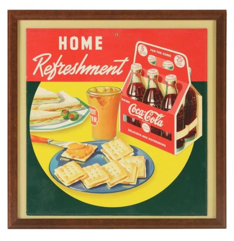 1942 Hello Refreshment Coca - Cola Poster Value & Price Guide