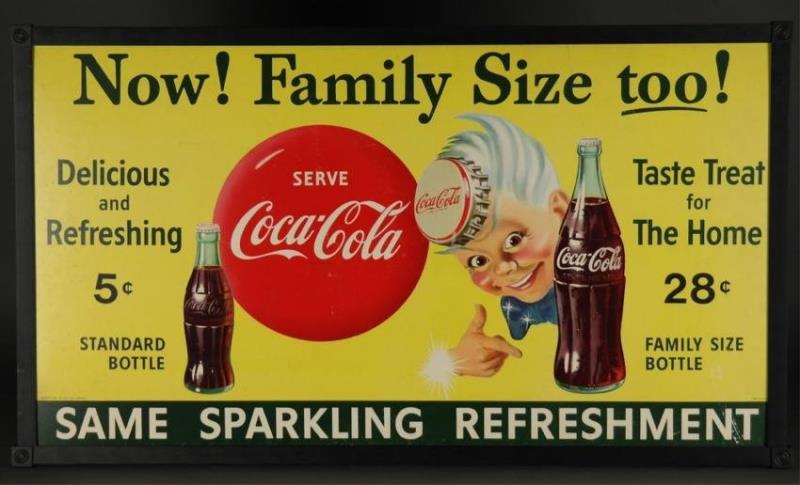 1955 Coca-Cola Sprite Boy Paper Poster Value & Price Guide