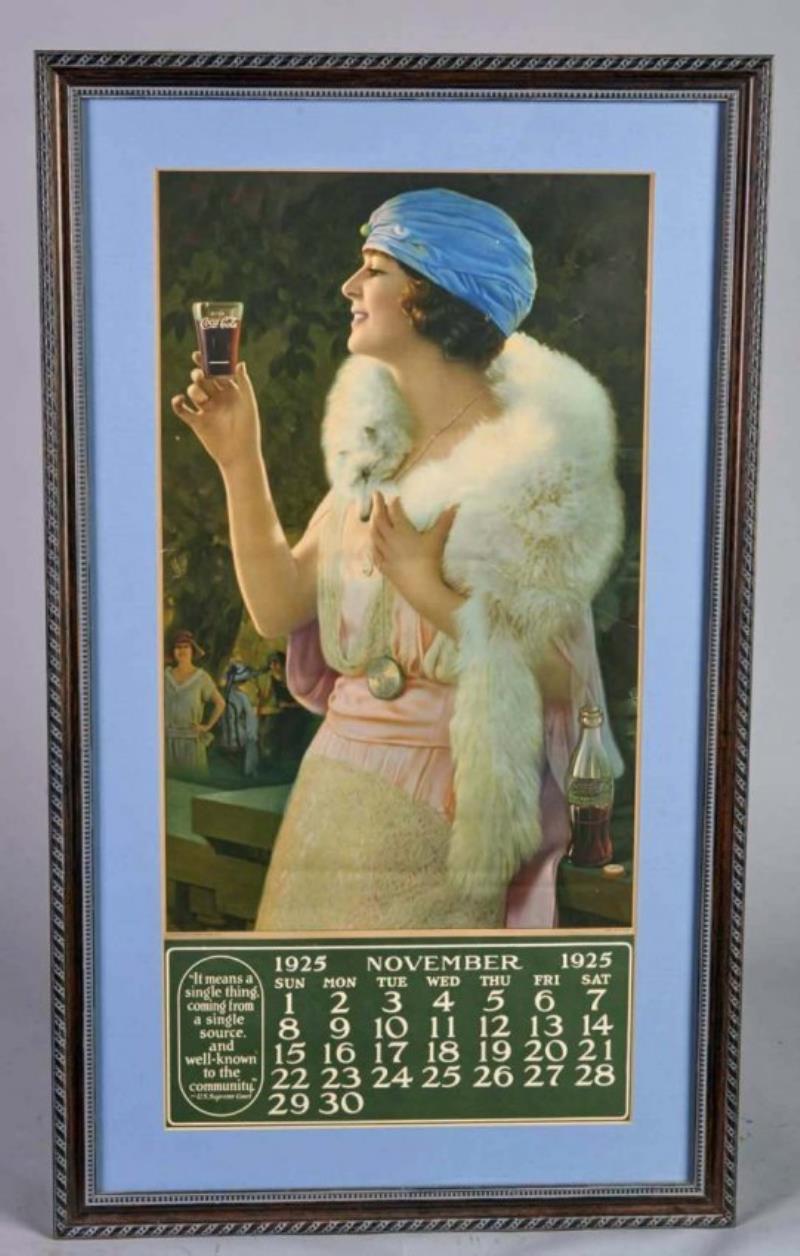 Coca Cola 1925 Advertising Calendar Value & Price Guide