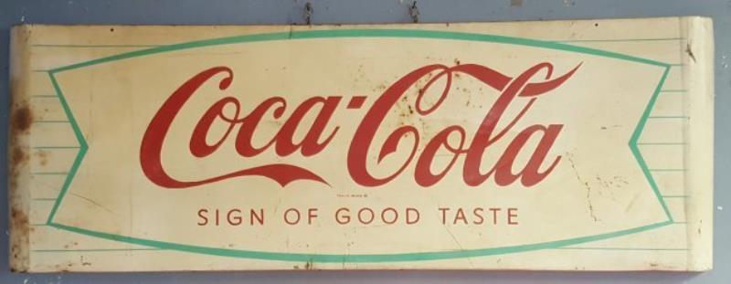 COCA-COLA TIN SLED SIGN Value & Price Guide
