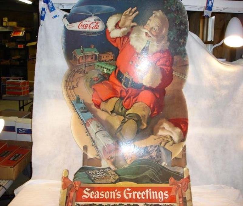 1950s Coca-Cola Large Santa Cardboard Display Value & Price Guide