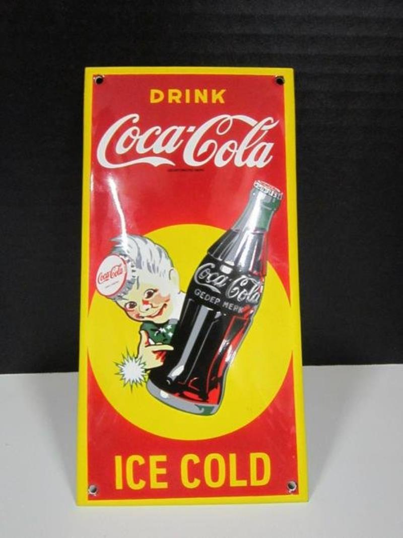 Dutch Coca - Cola Cardboard Advertising Sign Value & Price Guide
