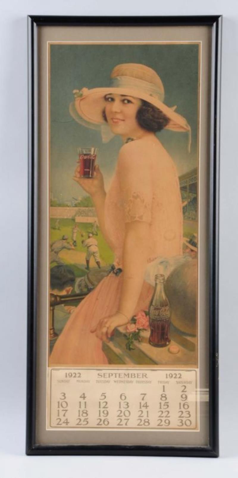 1922 Coca - Cola Calendar Value & Price Guide