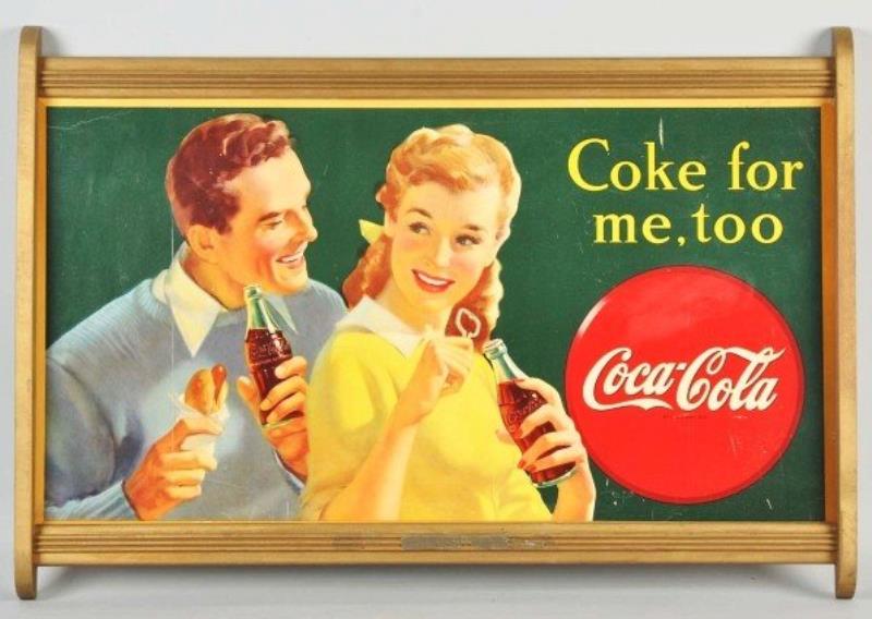Cardboard Coca-Cola Horizontal Poster with Bottle Value & Price Guide
