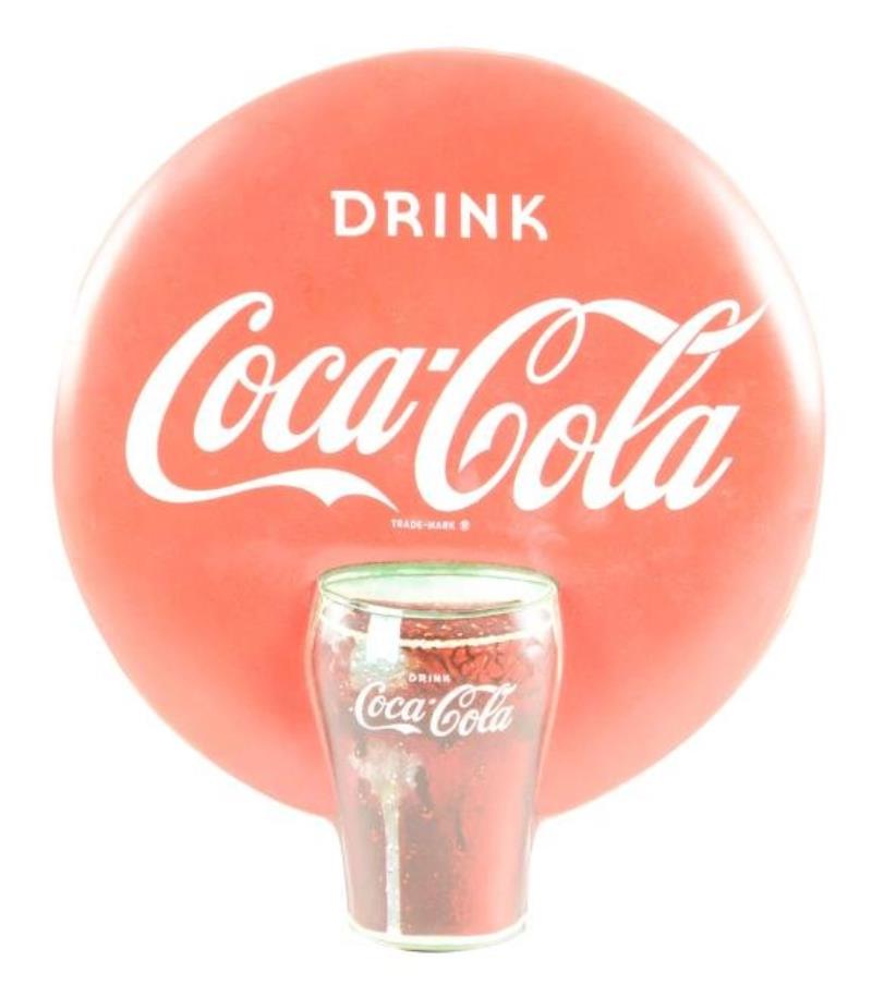 CIRCA 1941 EMBOSSED COCA-COLA SIGN Value & Price Guide
