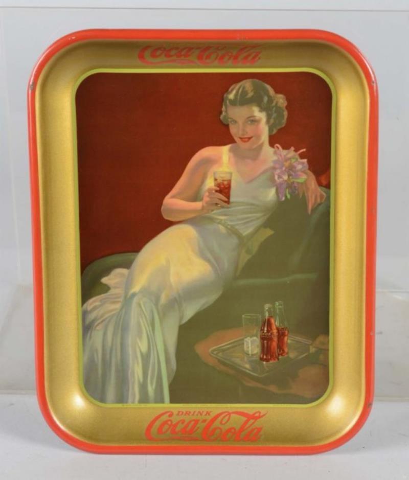 Coca Cola Rectangular Tin Serving Tray Value & Price Guide