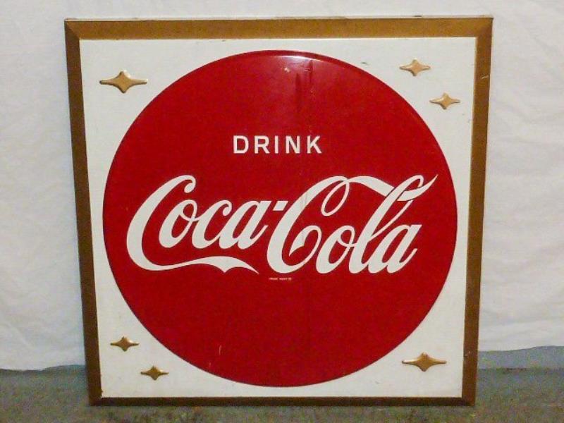 Self Framed Tin Coca-Cola Signs Value & Price Guide