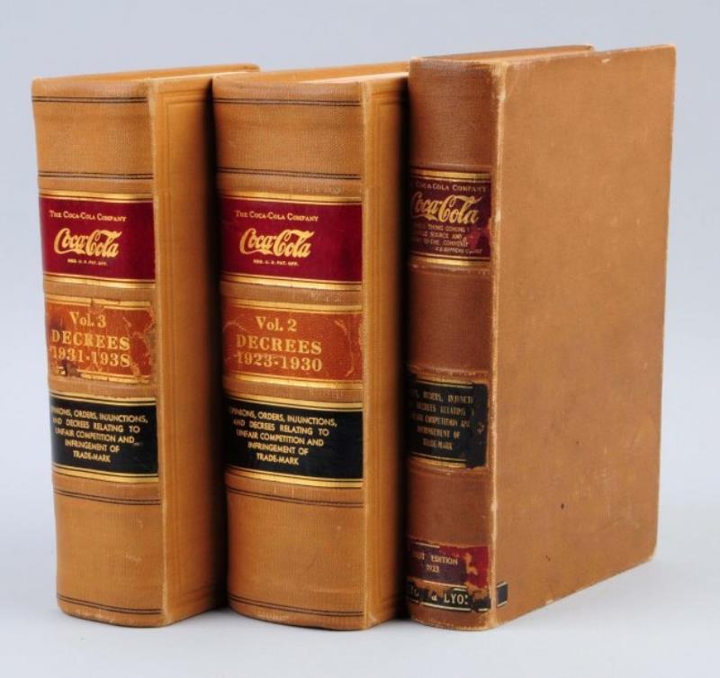 3 Vol Set Of Coca - Cola Court Cases Value & Price Guide 3 Vol Set Of Coca - Cola Court Cases Value & Price Guide