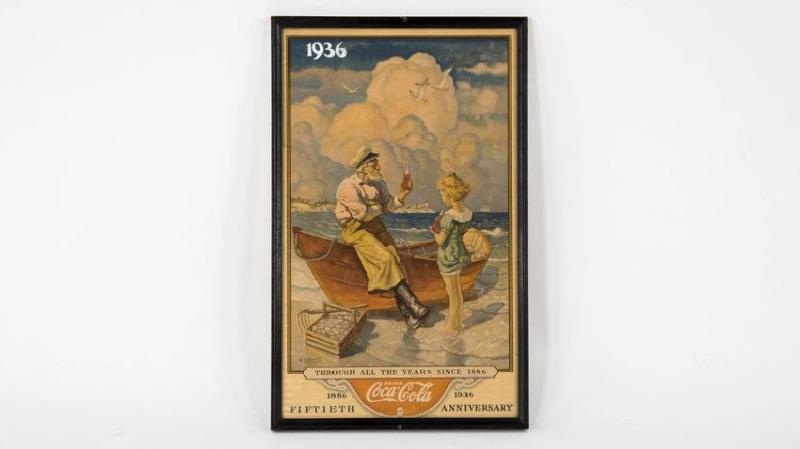 Coca-Cola Lithograph In Frame Value & Price Guide