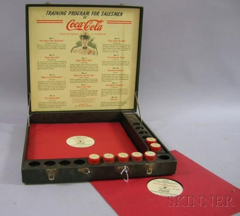 Coca-Cola Sales Training Program kit, c1940, includes Value & Price Guide