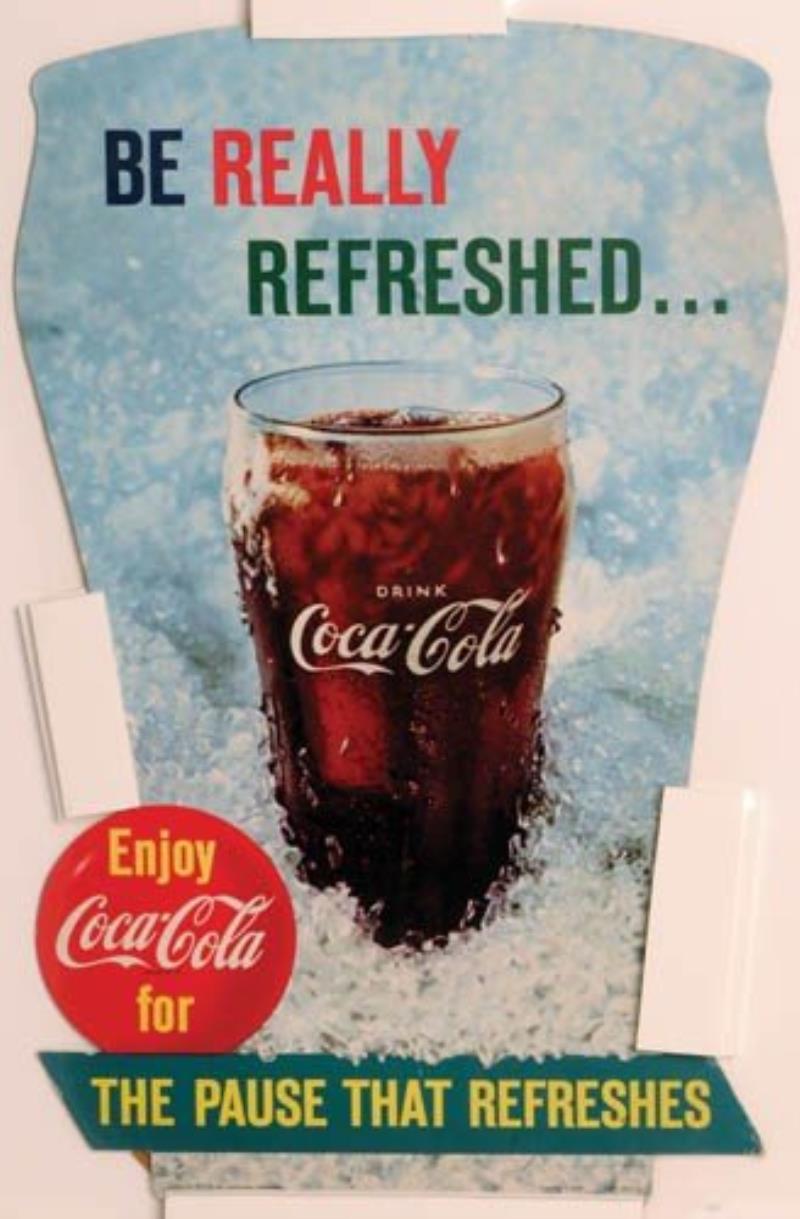 1959 Coca-Cola cardboard sign Value & Price Guide