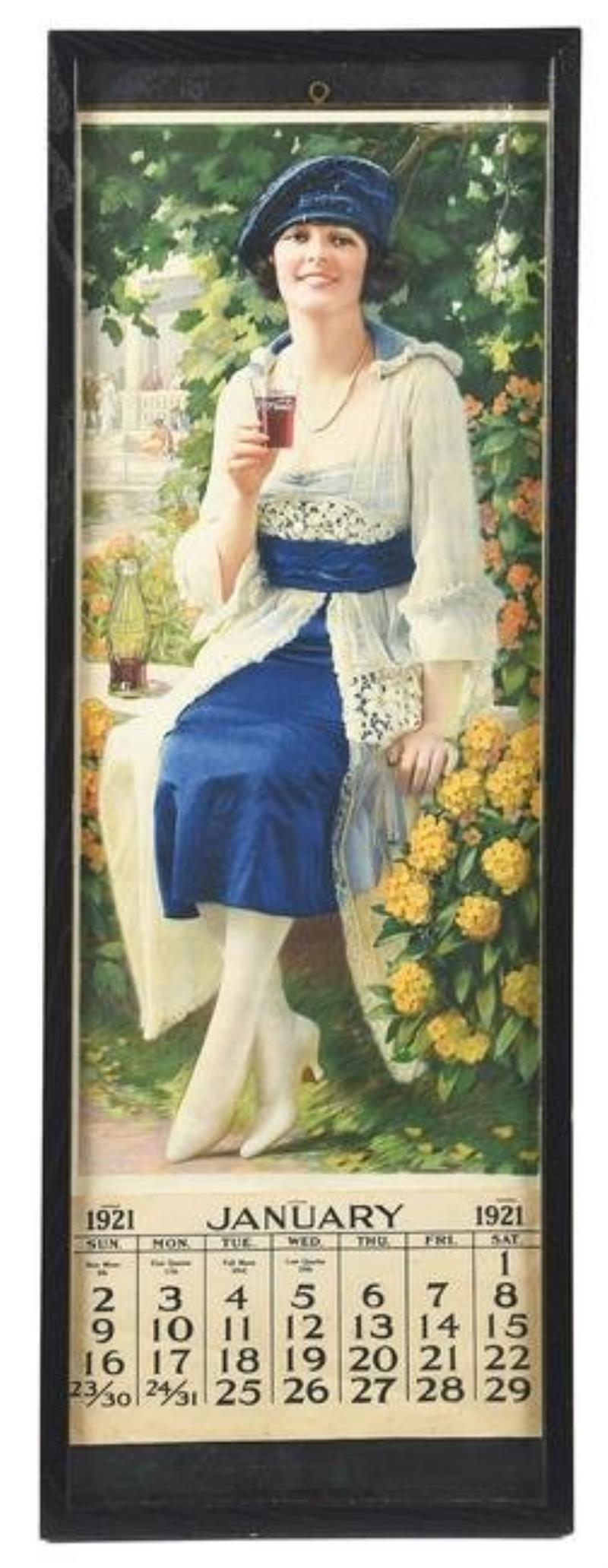 JANUARY 1928 COCA-COLA CALENDAR Value & Price Guide