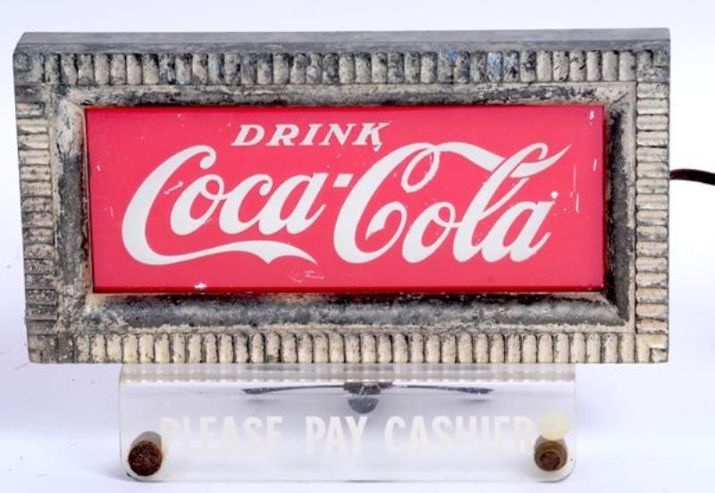 Coca-Cola Cash Register Topper Lighted Sign Value & Price Guide