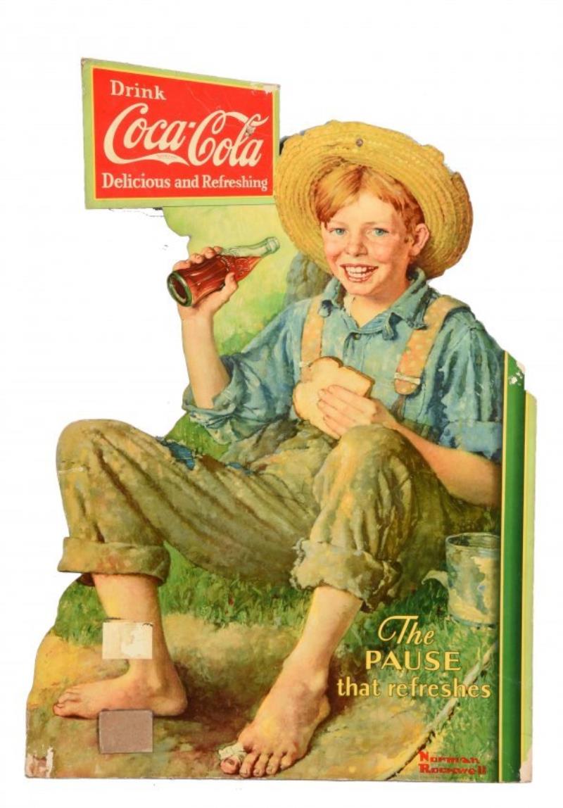 1950 Coca-Cola Diecut Advertising Sign Value & Price Guide