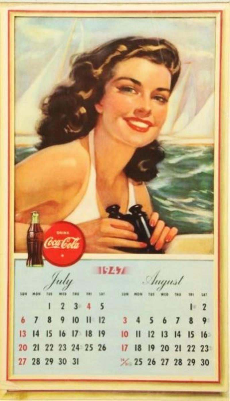 1947 Framed Coca-Cola Calendar Value & Price Guide