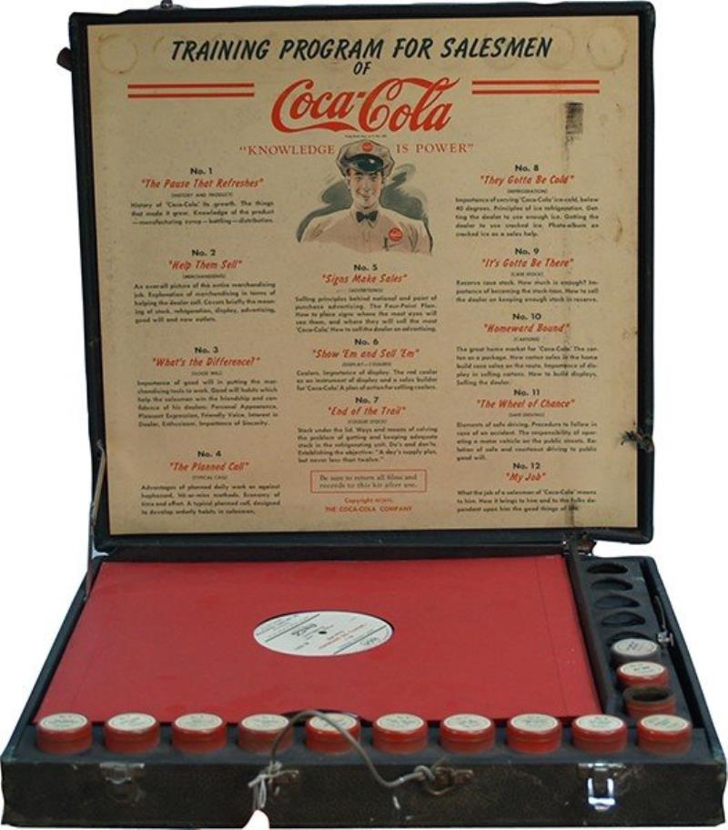 Coca-Cola Sales Training Program kit, c1940, includes Value & Price Guide