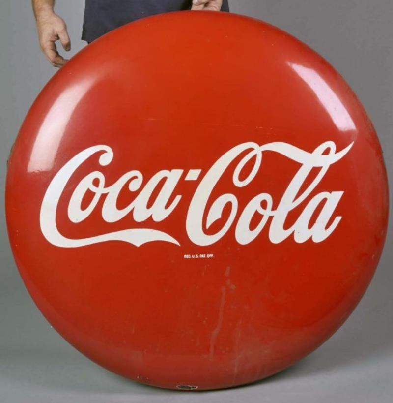 1950's Porcelain Coca - Cola Disc Value & Price Guide