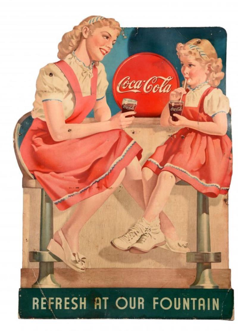 1945 Coca-Cola Cardboard Santa Cutout Value & Price Guide 1945 Coca-Cola Cardboard Santa Cutout Value & Price Guide