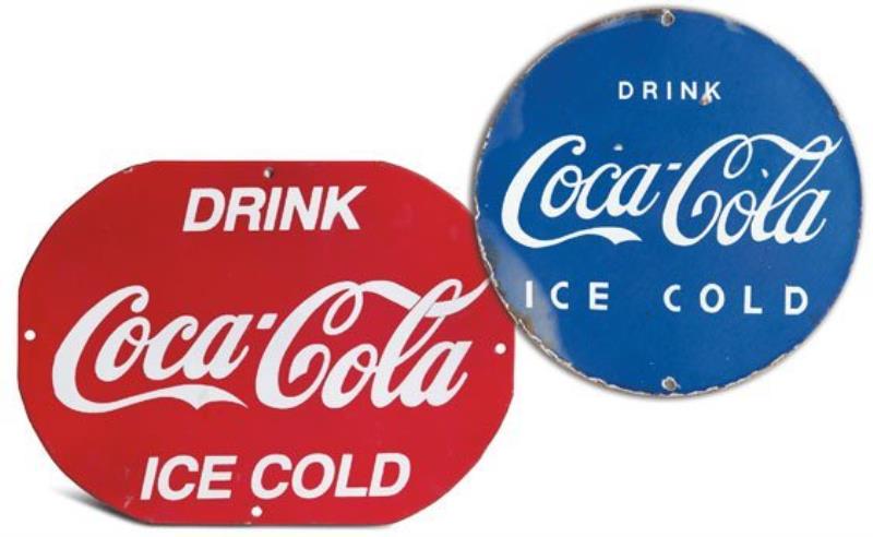 Lot of 2 Coca-Cola Metal Signs Value & Price Guide