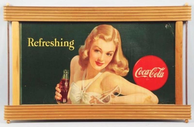 1940s Coca-Cola Poster & New Frame Value & Price Guide