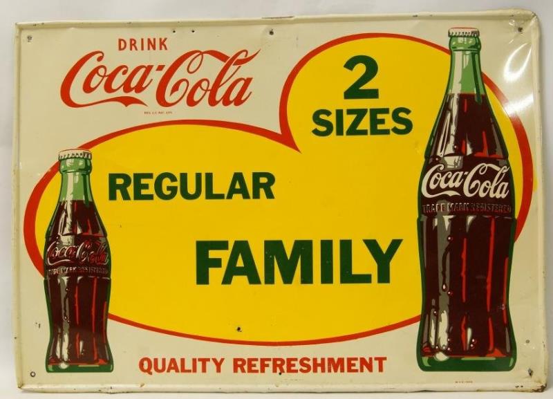 1950'S COCA-COLA FAMILY SIZE CASE WITH BOTTLES Value & Price Guide