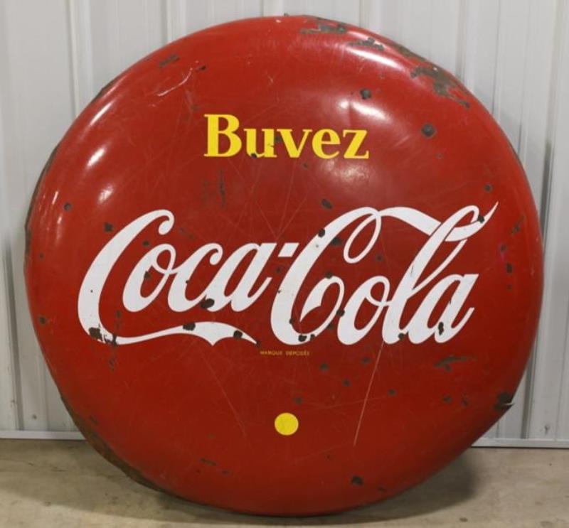 French Coca Cola Advertising Sign Value & Price Guide