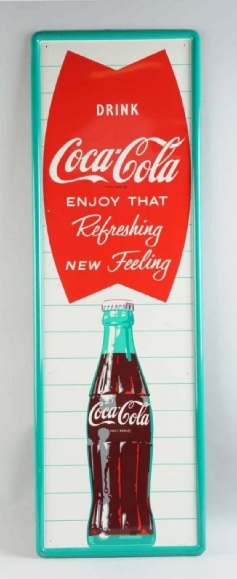Tin Coca-Cola Vertical Sign Value & Price Guide Tin Coca-Cola Vertical Sign Value & Price Guide