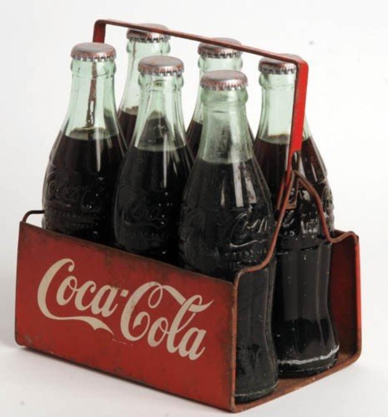1920's Coca-Cola wood six bottle carrier Value & Price Guide