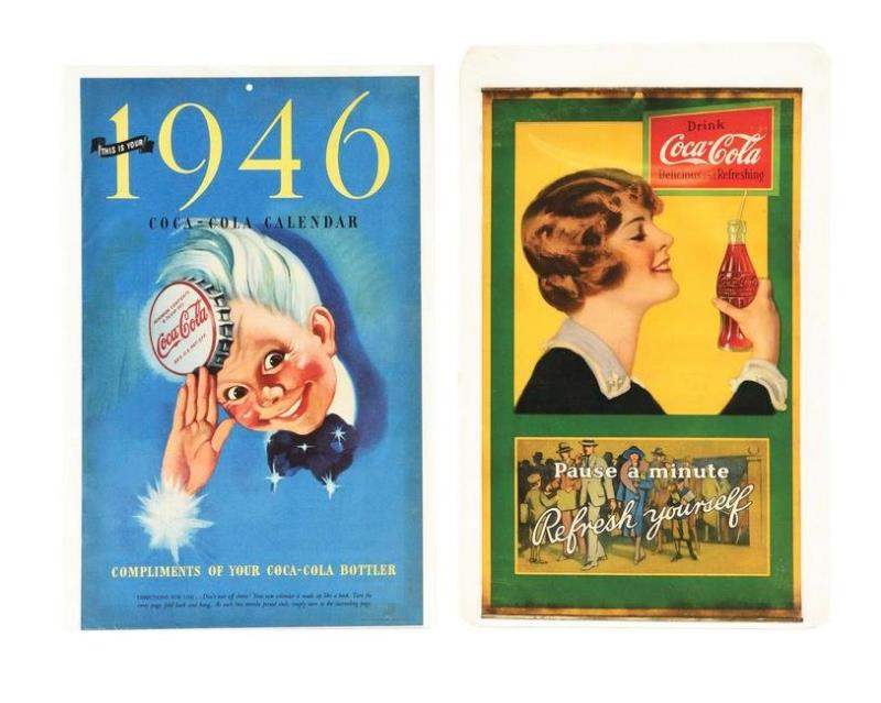 1941, 1944, 1946 & 1947 Coca-Cola Calendars Value & Price Guide