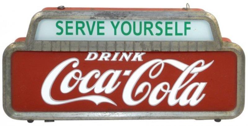1950'S COCA-COLA COUNTER LIGHT UP SIGN Value & Price Guide