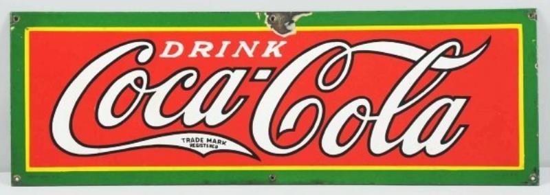1920s Coca-Cola 5 Color Porcelain Sign Value & Price Guide
