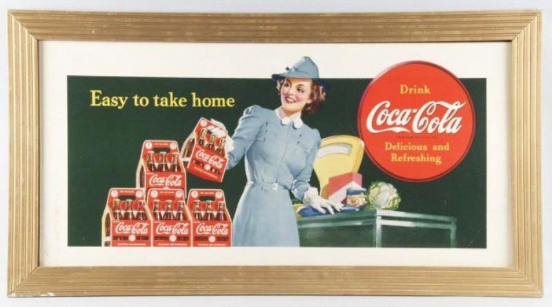 Large 1941 Coca-Cola Horizontal Poster Value & Price Guide