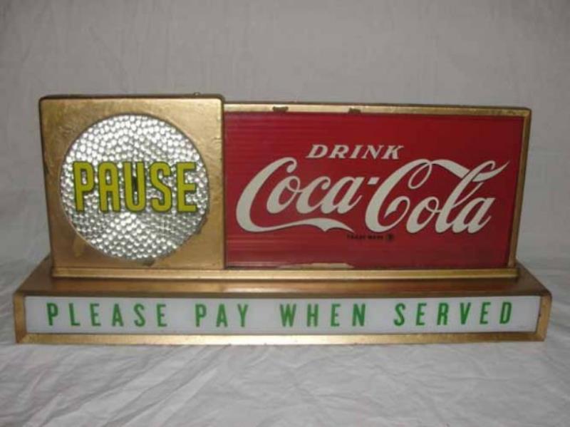 Drink Coca Cola Light-Up Counter Sign Value & Price Guide