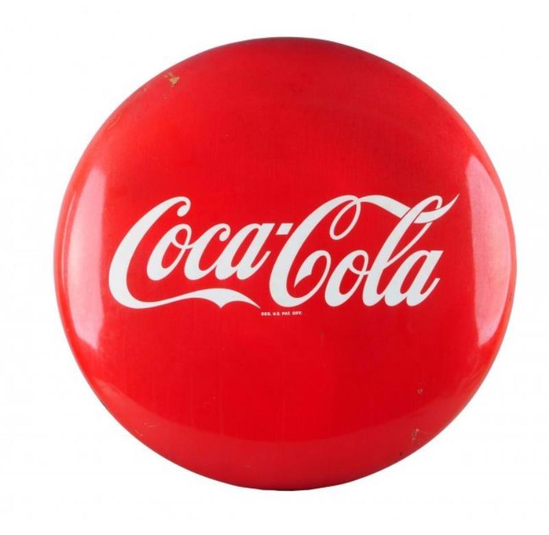 COCA-COLA 27 INCH TIN DISC Value & Price Guide